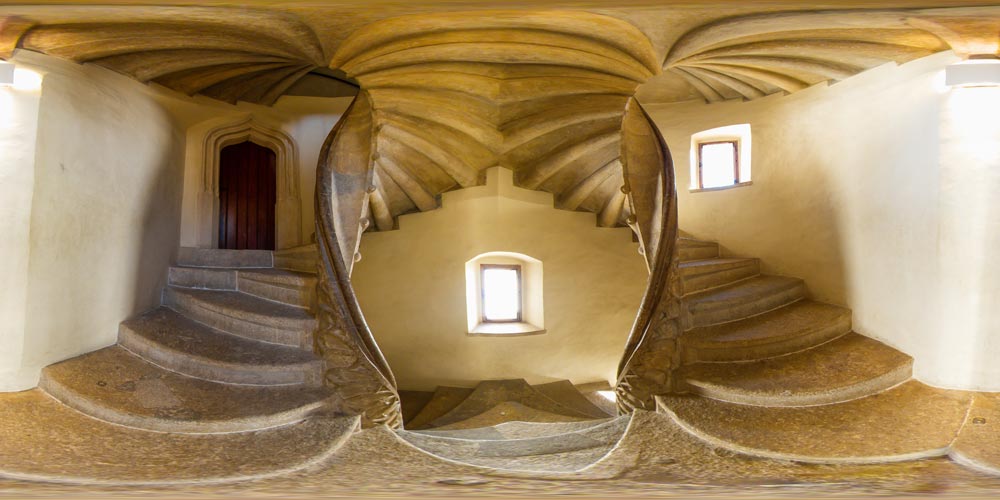 Graz | Graz: Doppelwendeltreppe | 360-Grad-Panoramafoto ...